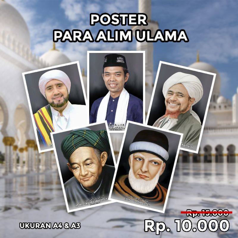 Jual Poster Para Ulama dan Habib | Shopee Indonesia
