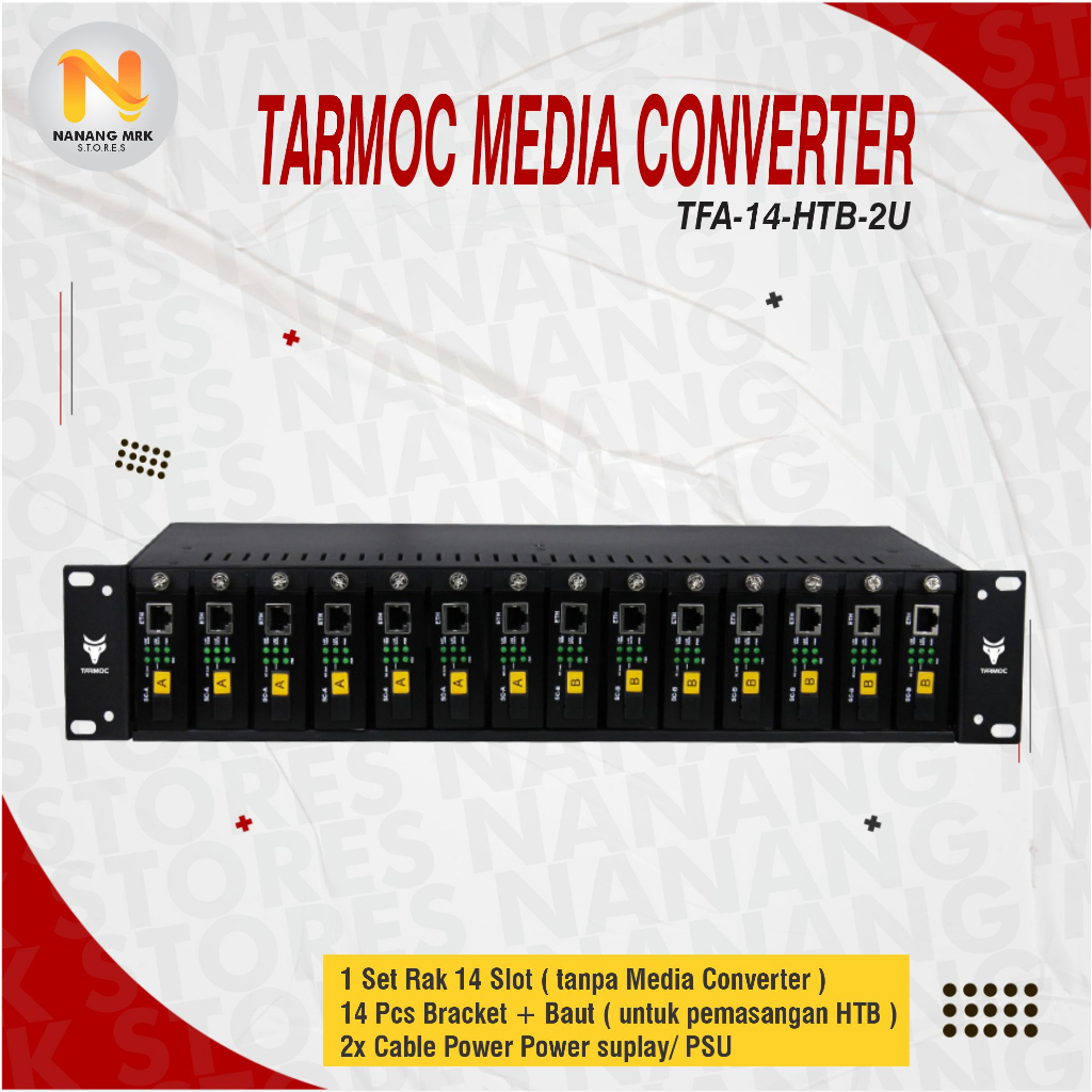 Jual Tarmoc TFA-14-HTB-2U Rackmount 2U Media Converter FO HTB 14 Slot Rak | Shopee Indonesia
