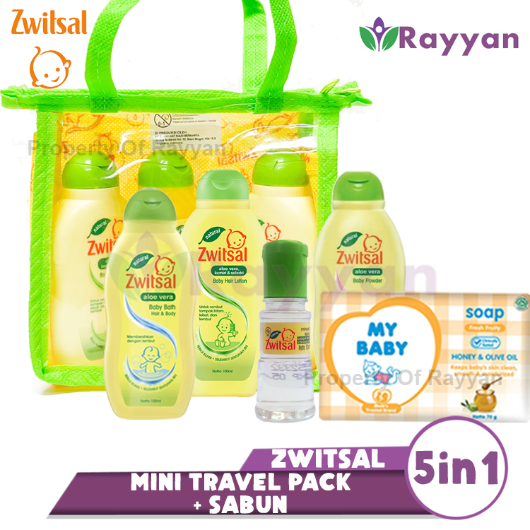 Jual [ZS]Zwitsal Mini Travel Pack 5in1 Plus Sabun | Gift Set Bag ...