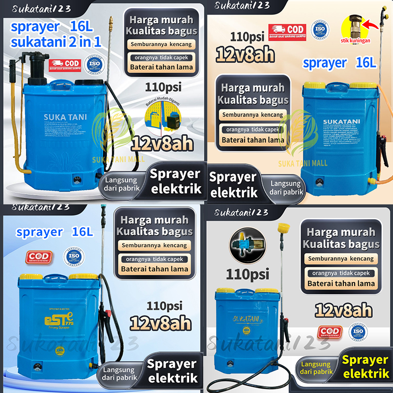 Jual sprayer elektrik 16 liter VARIASI 2IN1 ALAT SEMPROT SEMPROTAN ...