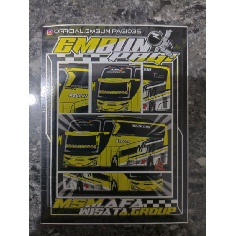 Jual stiker bus MSM asli dapat 30 pcs | Shopee Indonesia