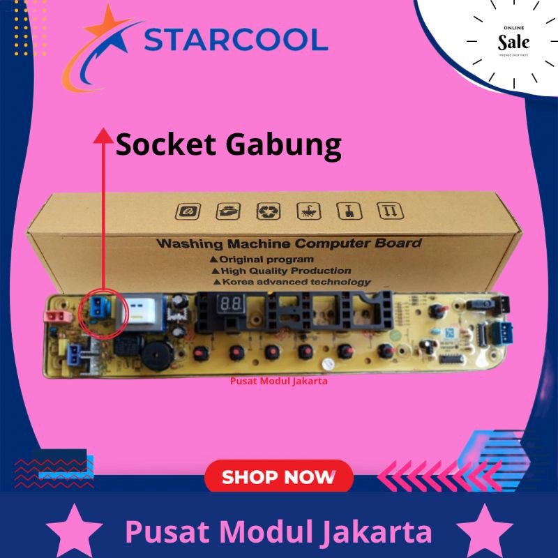 Jual SANKEN MAGIC WASH AW-S807 / AW-S907 modul pcb mesin cuci Top Loading | Shopee Indonesia