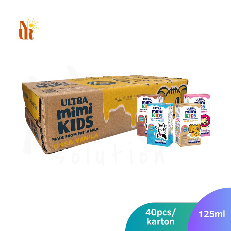 Jual Ultra Mimi Kids Susu UHT 125ml x 40pcs [Karton] | Shopee Indonesia