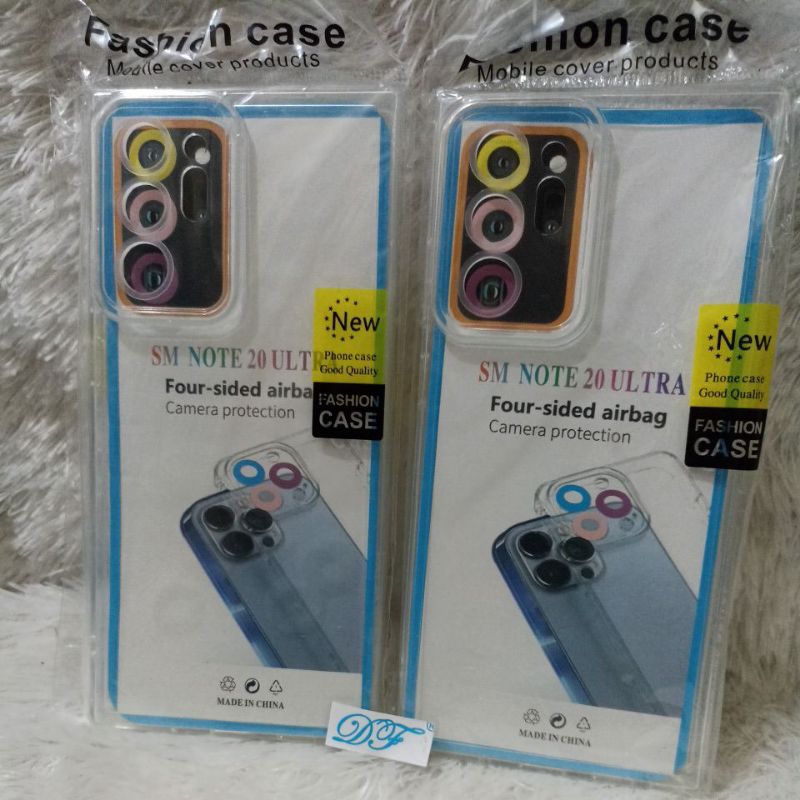 Jual Softcase Samsung Note 20 ultra Case bening putih tranfaran space full pelindung camera ...