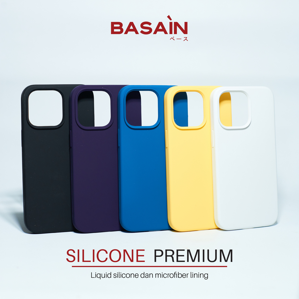 Jual BASAIN Casing iPhone 13/Pro/Max/Mini Case Soft Premium Silicone ...