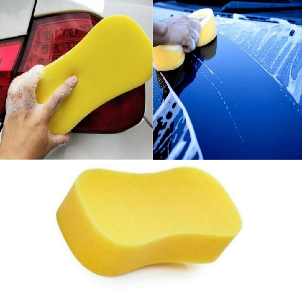 Jual Busa Foam Cuci Serbaguna Sponge kuning Wash Tebal Spon Spons Motor ...