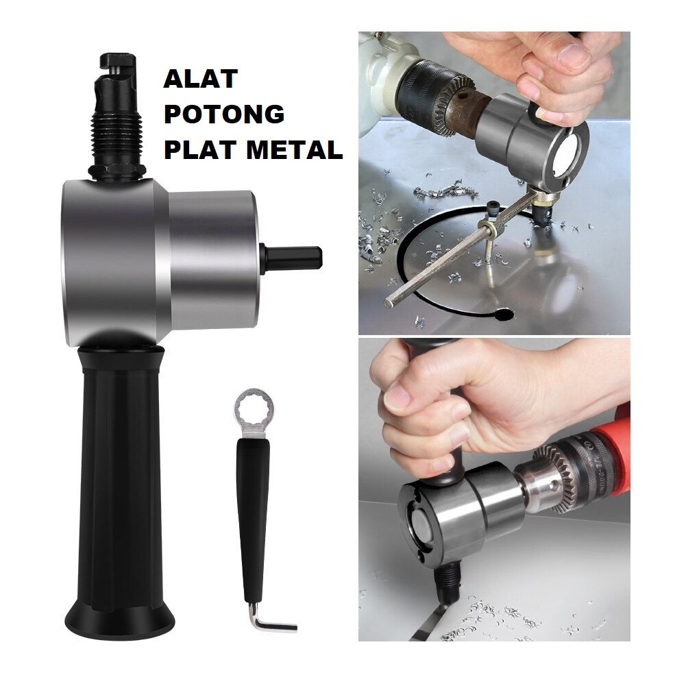 Jual ALAT POTONG PLAT Besi DOUBLE HEADED KNIFE Drill Nibler Cutter 360 ...