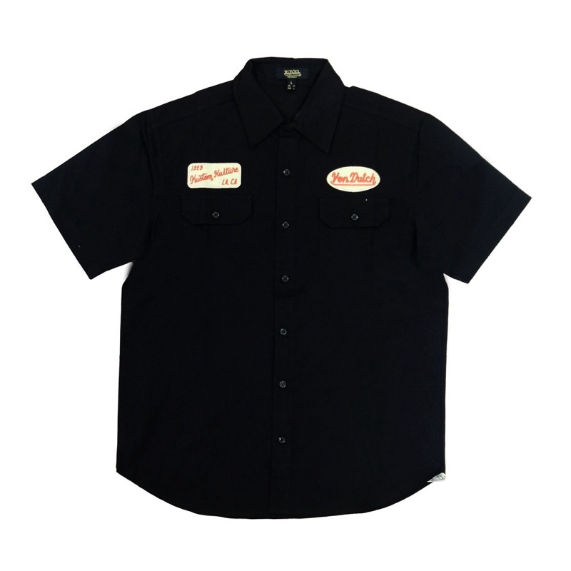 Jual VONDUTCH baju kemeja workshirt hitam polos NEW ARRIVAL ORIGINAL ...