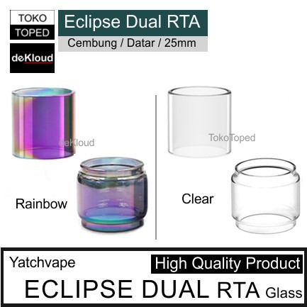 Jual ECLIPSE DUAL RTA Replacement Glass | 25mm | tabung kaca tube tank ...