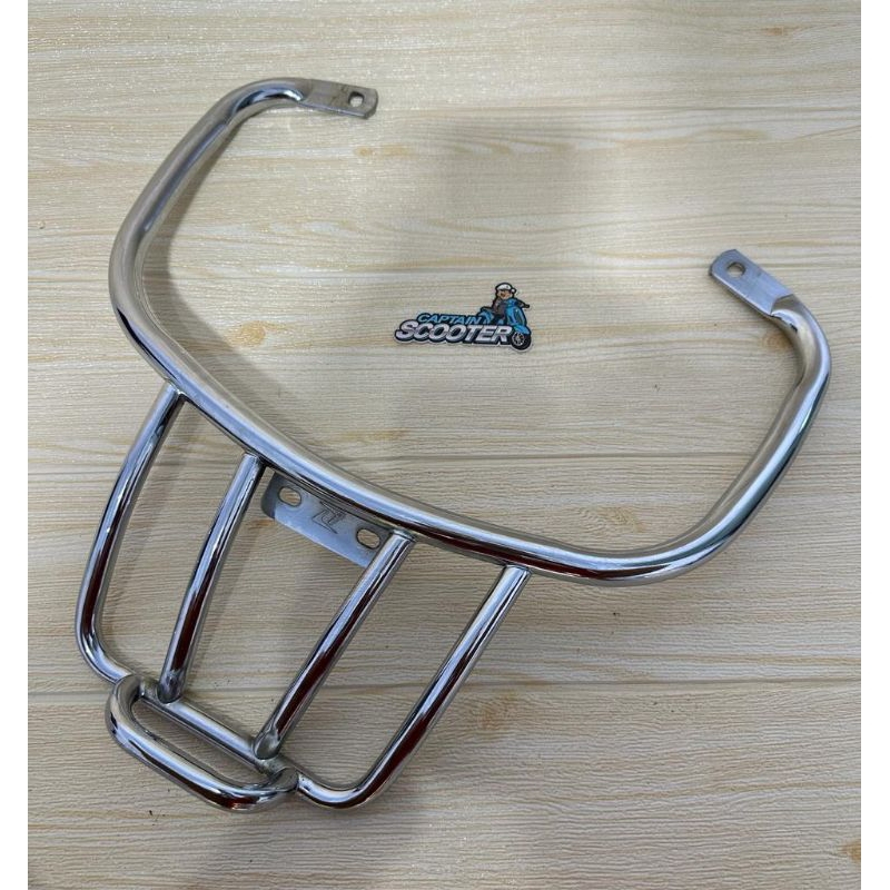Jual Behel Rearrack Rear Rack Zelioni Chrome Vespa GT Series GTS GTV ...