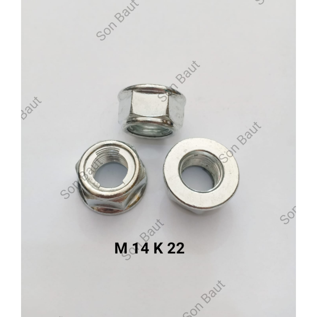 Jual Mur Lock M14 kunci 22 Flange | Shopee Indonesia