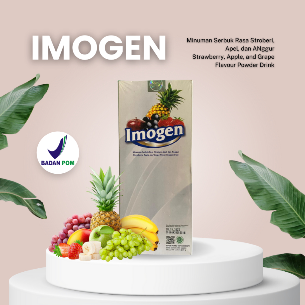 Jual IMOGEN Mix Fruit Minuman Serbuk Anti Aging Penuaan Dini Isi 20 ...