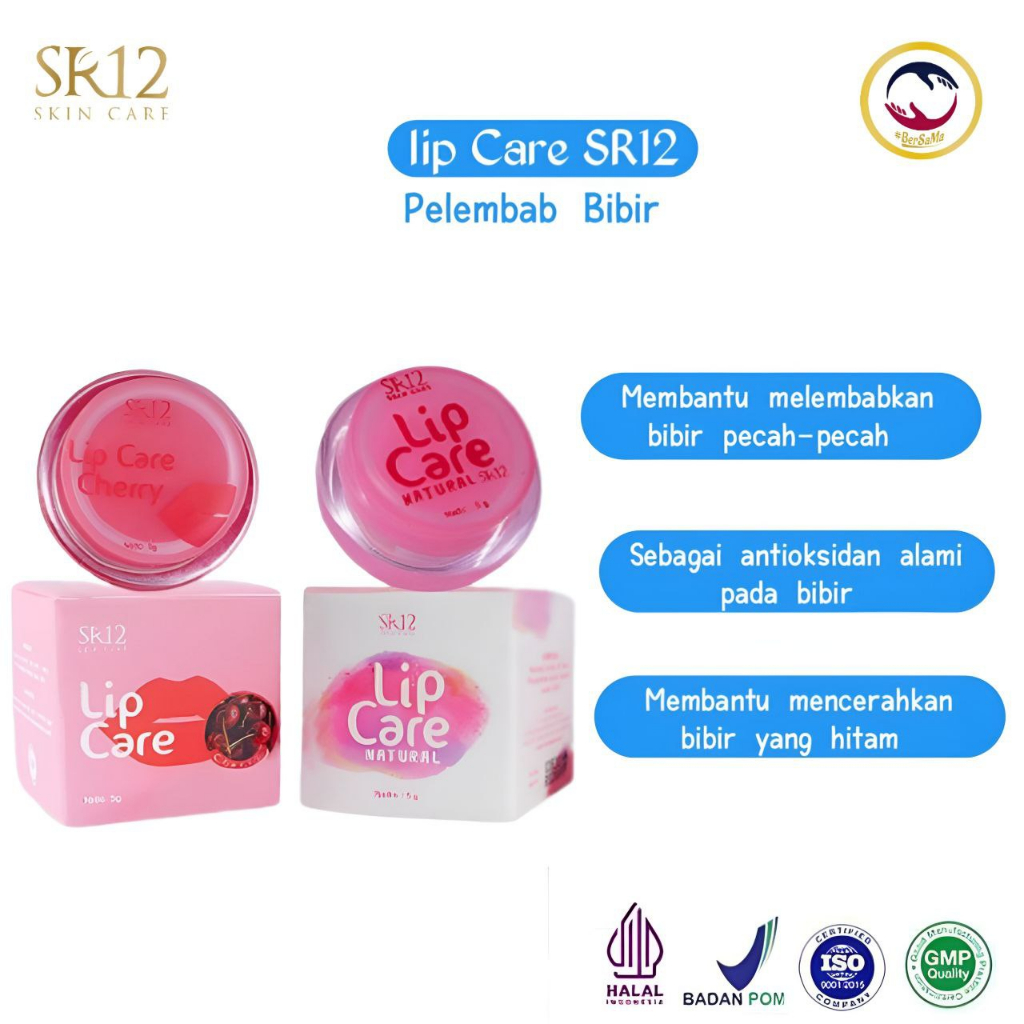 Jual Lip Care SR12 Lip Balm Pelembab Bibir Pencerah Warna Bibir Alami Solusi Bibir Kering dan ...