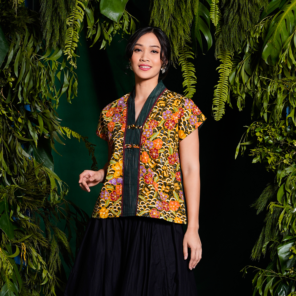 Jual NONA RARA - Dhini lasem T2405, Baju Batik Kasual Modern | Shopee ...