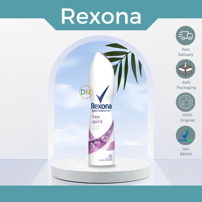Jual REXONA Deodorant Spray Free Spirit 135Ml | Shopee Indonesia