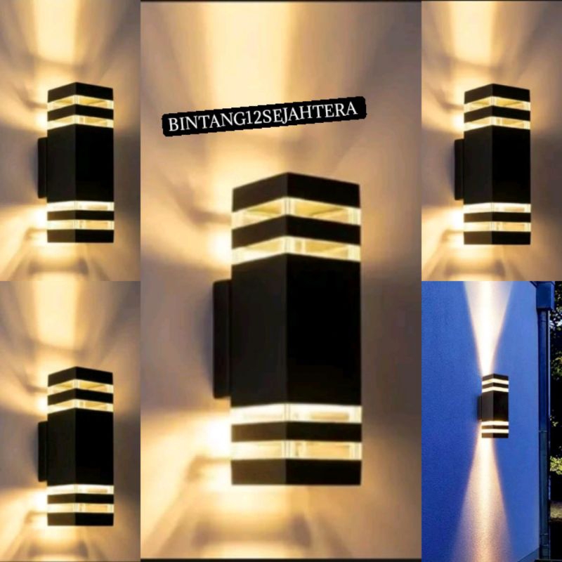 Jual Lampu hias dinding tempel tiang teras dekorasi cafe ukir PVC ...