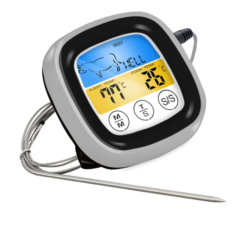 Jual Termometer Makanan Daging Digital Touch Screen Timer HY-2702 Anpro ...