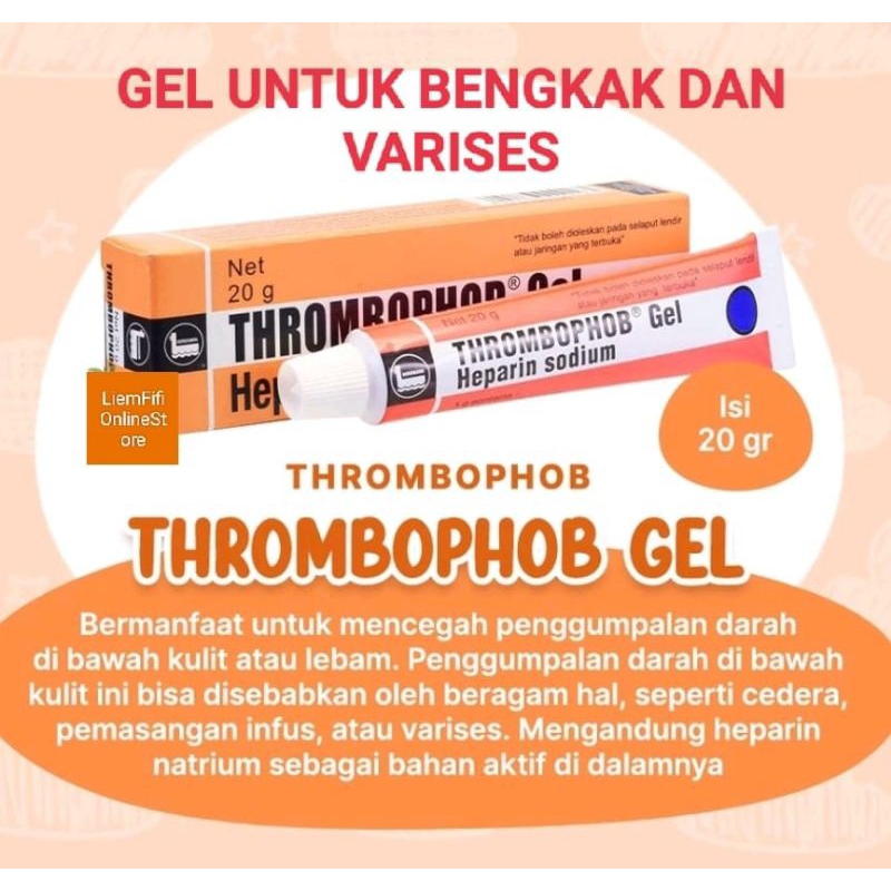 Jual Thrombophob Gel untuk Bengkak, Varises, Lebam Thrombopob | Shopee ...