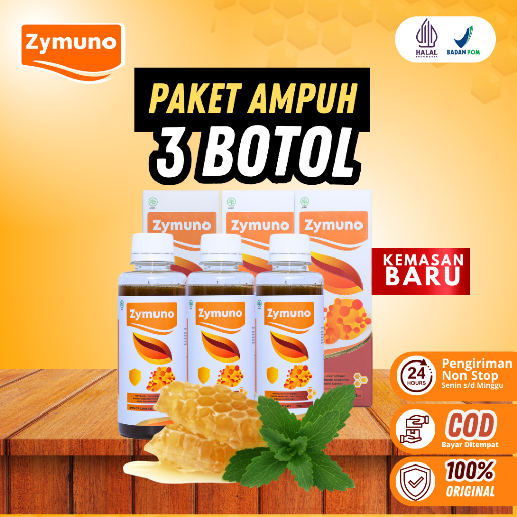 Jual PAKET 3 BOX ZYMUNO 100% MADU ASLI HERBAL ALAMI BANTU ATASI KANKER ...