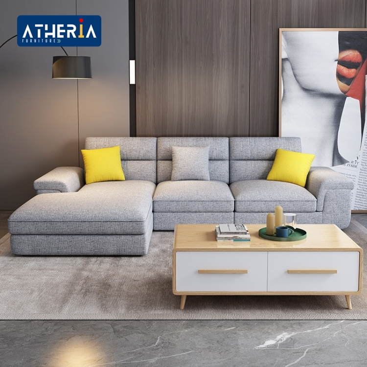 Jual Sofa Bludru Mewah Letter L 4 Seater | Shopee Indonesia