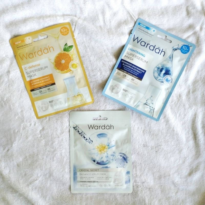 Jual Wardah masker wajah Crystal Secret Radiance Lightening super serum ...