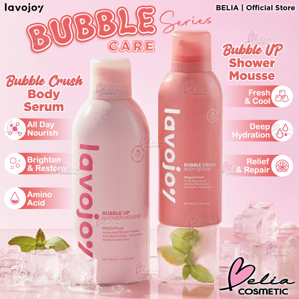 Jual BELIA LAVOJOY Bubble Series | Bubble Crush Body Serum Magical Duet | Bubble Up Shower ...