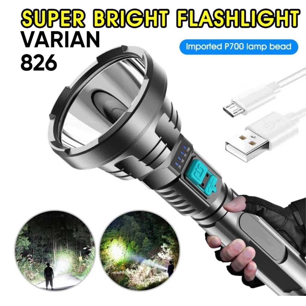 Jual SENTER TANGAN LED 60W L-826 SUPER TERANG BISA DI CAS | Shopee ...