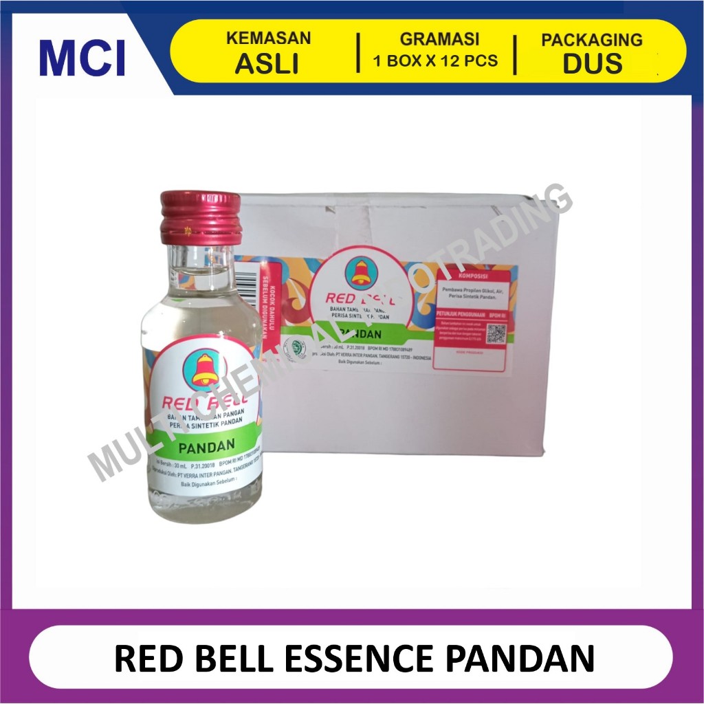Jual RED BELL ESSENCE PANDAN 30 ML - 1 LUSIN 12 PCS | Shopee Indonesia