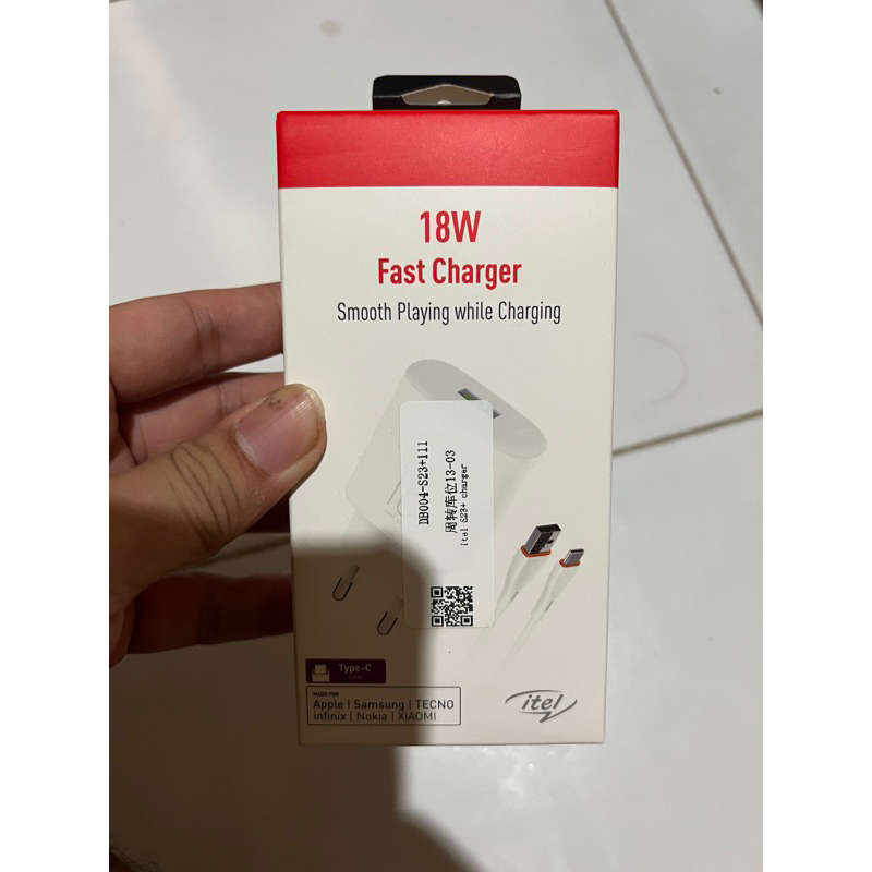 Jual ADAPTER ITEL FAST CHARGER 18W ORIGINAL | Shopee Indonesia