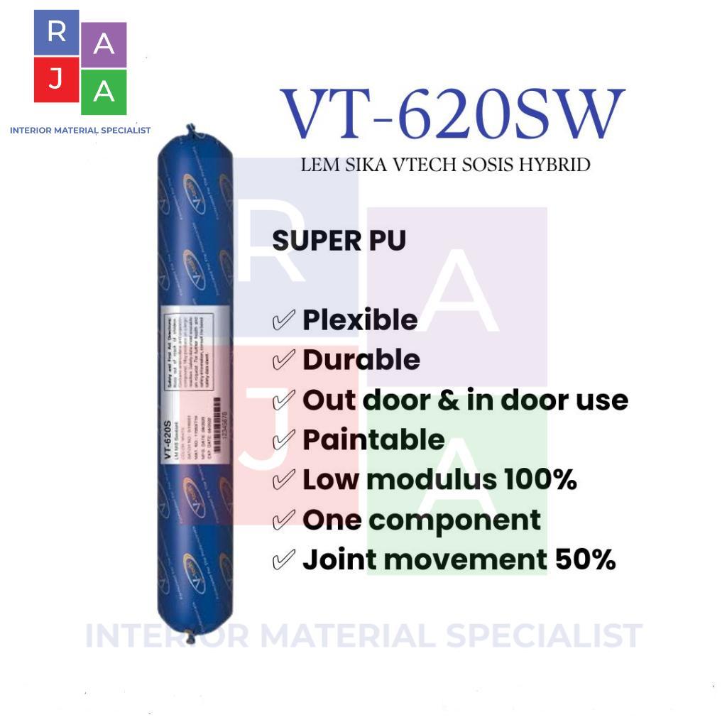 Jual Lem Sika Merk V-tech /Lem Wallpanel /Sealant Sosis Hybrid Warna ...