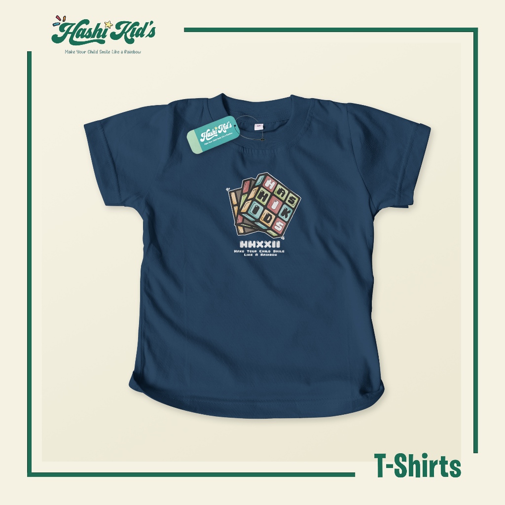 Jual Hashi Kids - Kaos Anak Gambar Rubik - Baju Laki Laki Dan Perempuan ...
