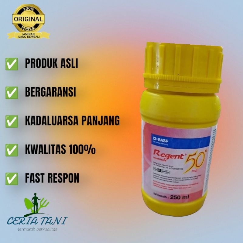 Jual REGENT RED 50SC INSEKTISIDA & ZAT PENGATUR TUMBUH ZPT 250 ML ...