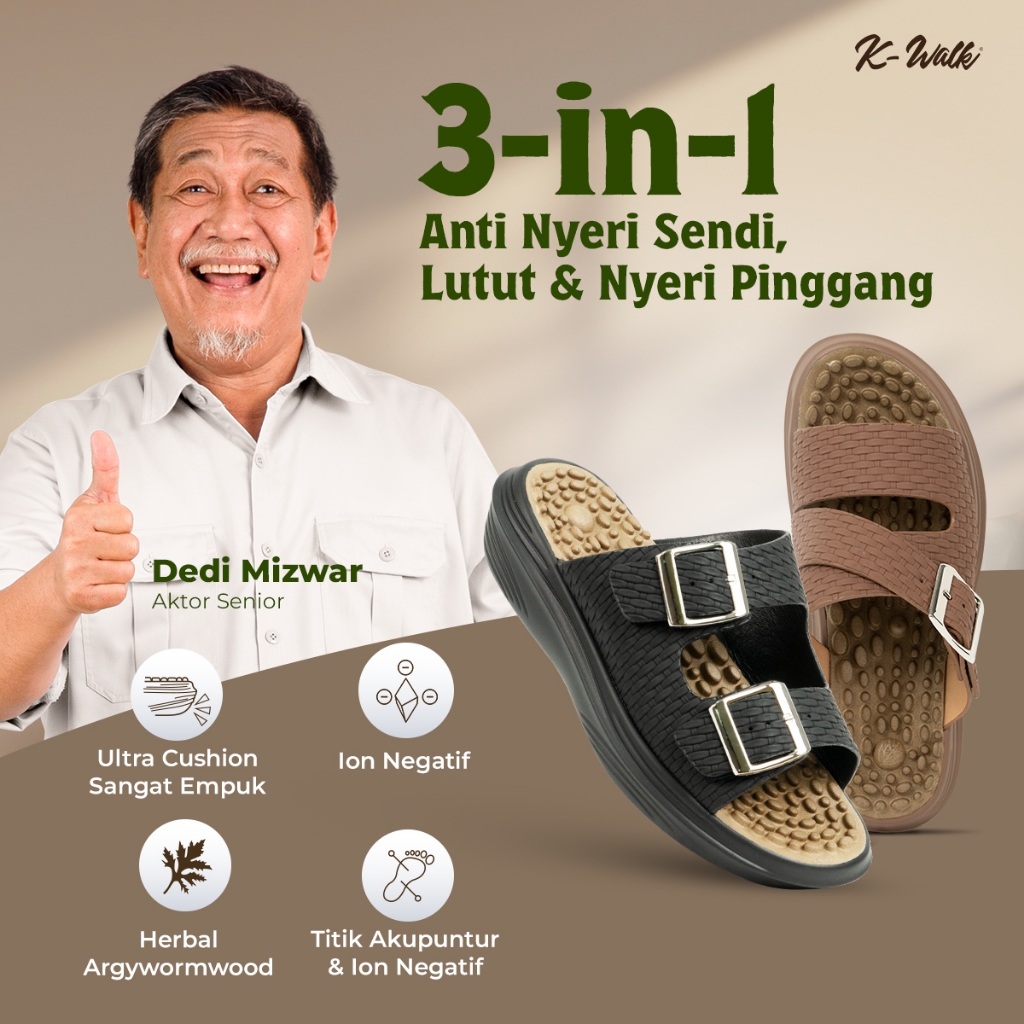Jual Sandal K-Walk Strap Weave Sendal Terapi Kesehatan Sandal Refleksi ...