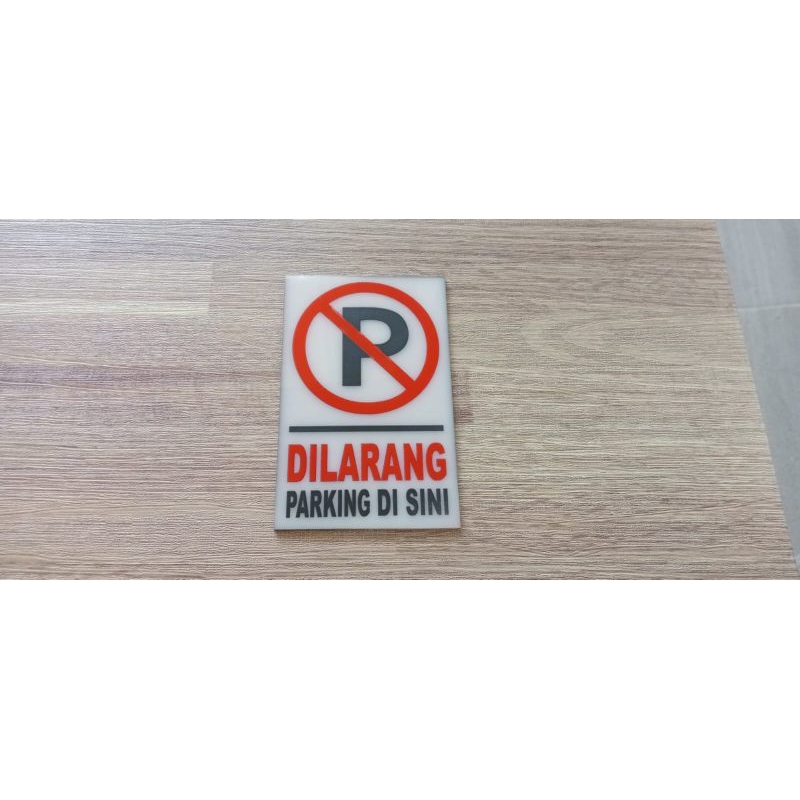 Jual Signage Label Penanda Dilarang Parkir | Shopee Indonesia