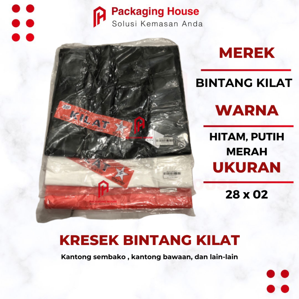 Jual Plastik Bintang Kilat | Kantong Plastik | Kantong Kresek Plastik ...