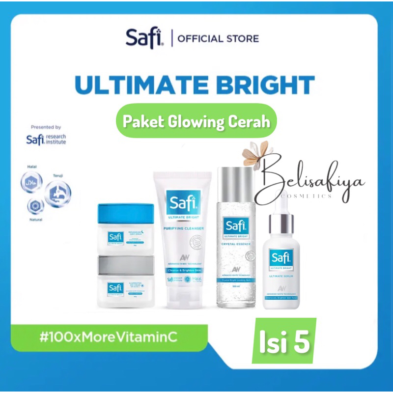Jual Safi Ultimate Bright paket Glowing Cerah isi 5 | Shopee Indonesia