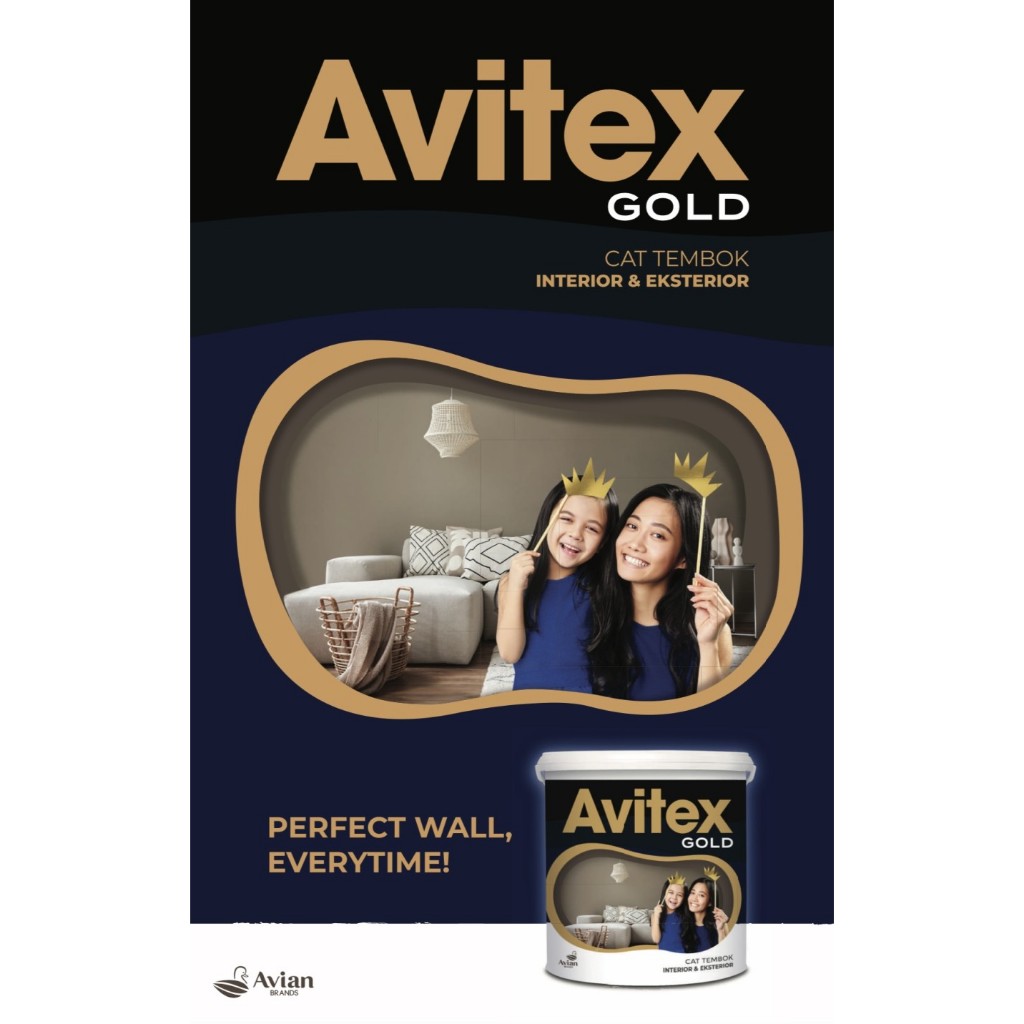 Jual Cat Tembok 1kg AVITEX GOLD Eksterior Interior / Cat Avitex Gold 1 ...