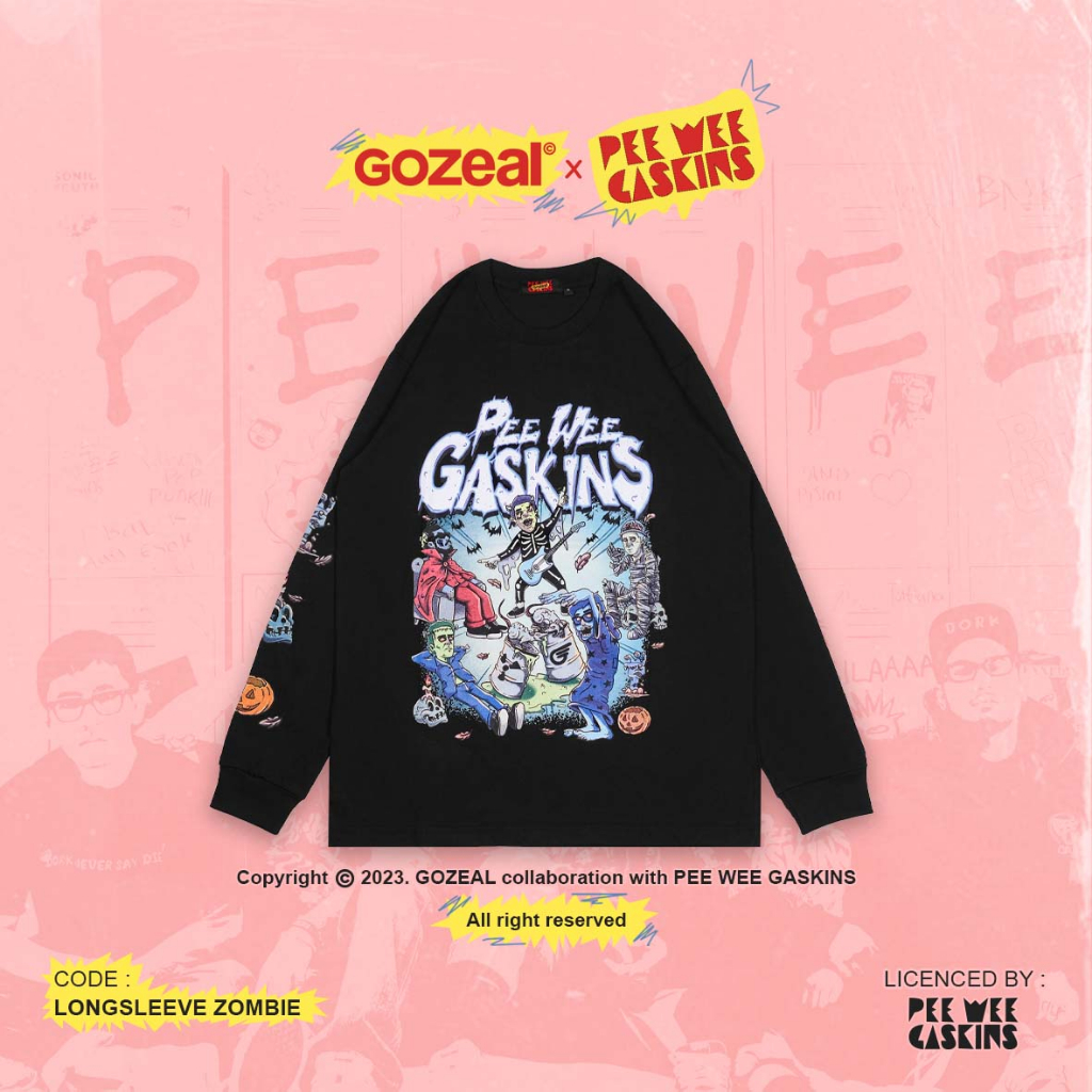 Jual X Pee Wee Gaskins | Longsleeve | Zombie | Shopee Indonesia