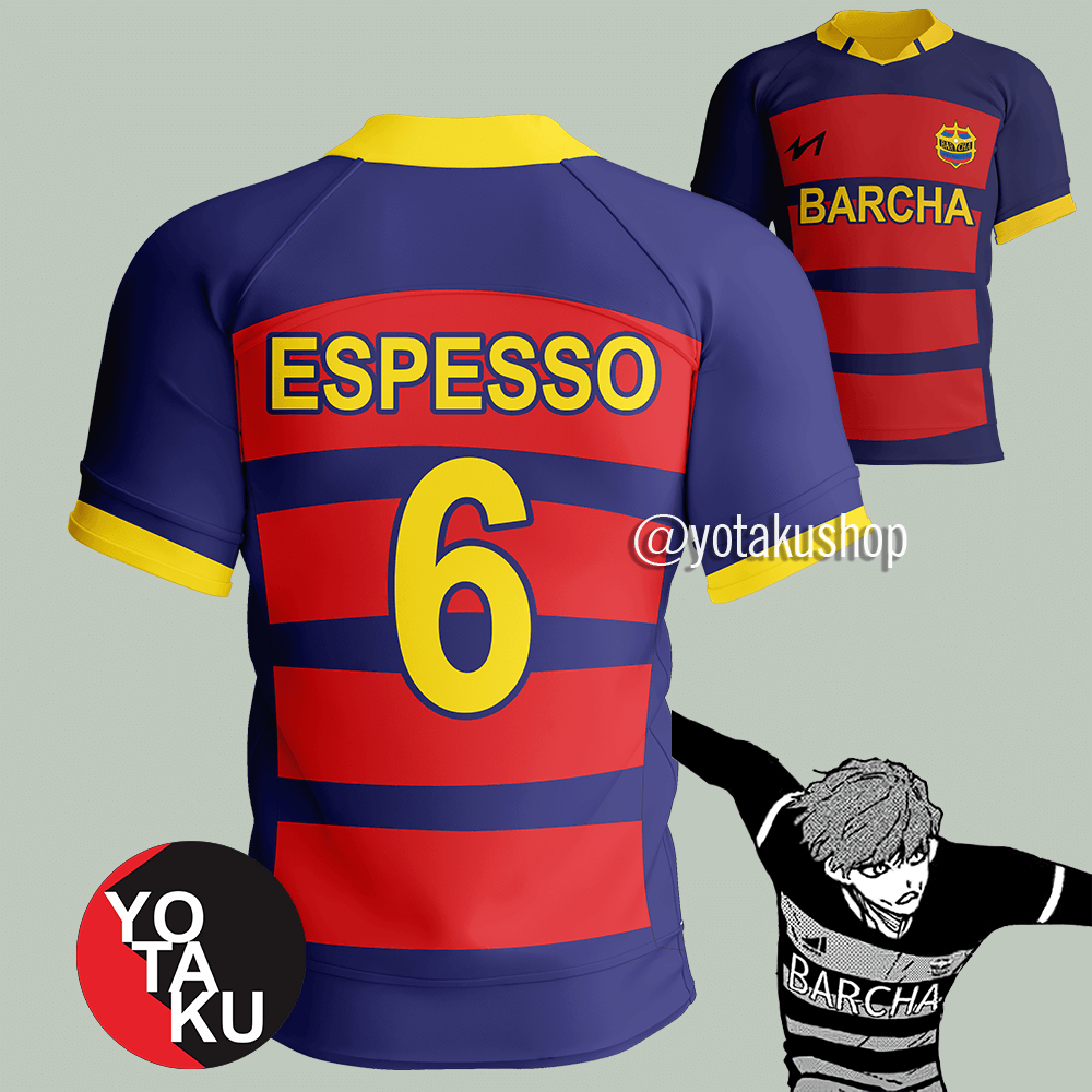 Jual Jersey Anime Cosplay Blue Lock FC BARCHA Seri 1 Moro Ruiz Uraziz ...