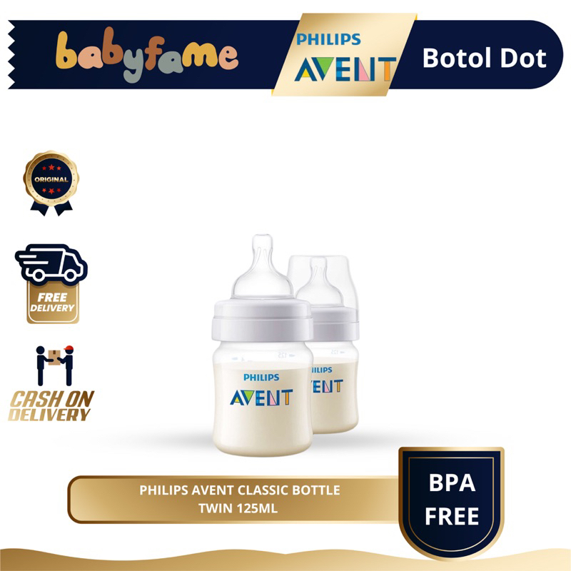 Jual AVENT BOTOL CLASSIC TWIN 125ML | Shopee Indonesia