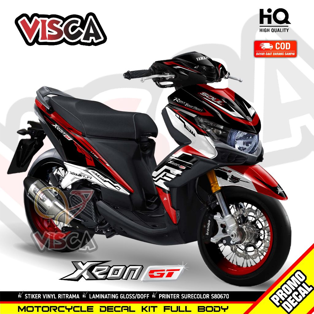 Jual Decal Xeon GT 125 Full Body Stiker Xeon GT 125 Full Body Striping ...