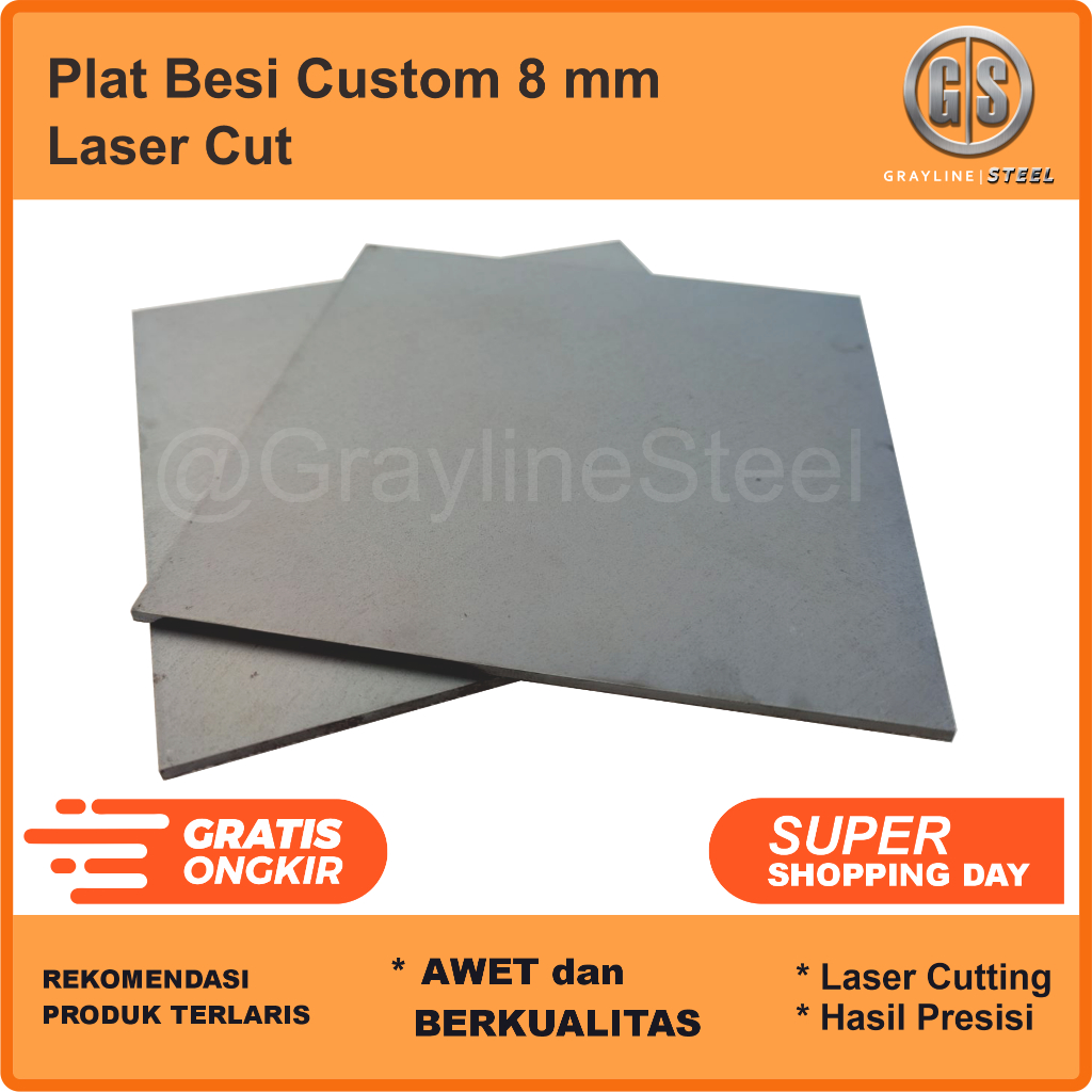 Jual Plat Besi Custom - 8 mm - Laser Cut | Shopee Indonesia