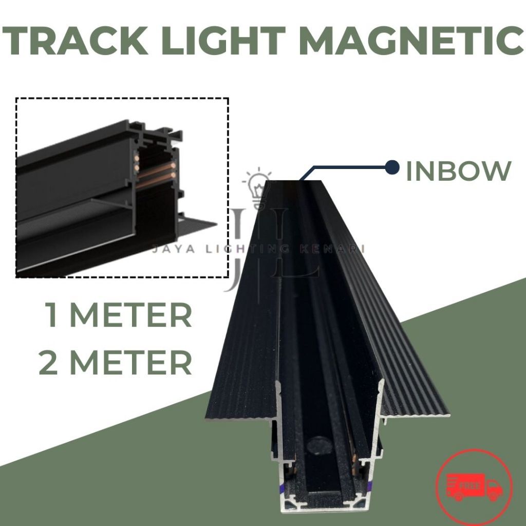 Jual Type A Lampu Magnetic Track Light Magnet Inbow Outbow Tracklight ...