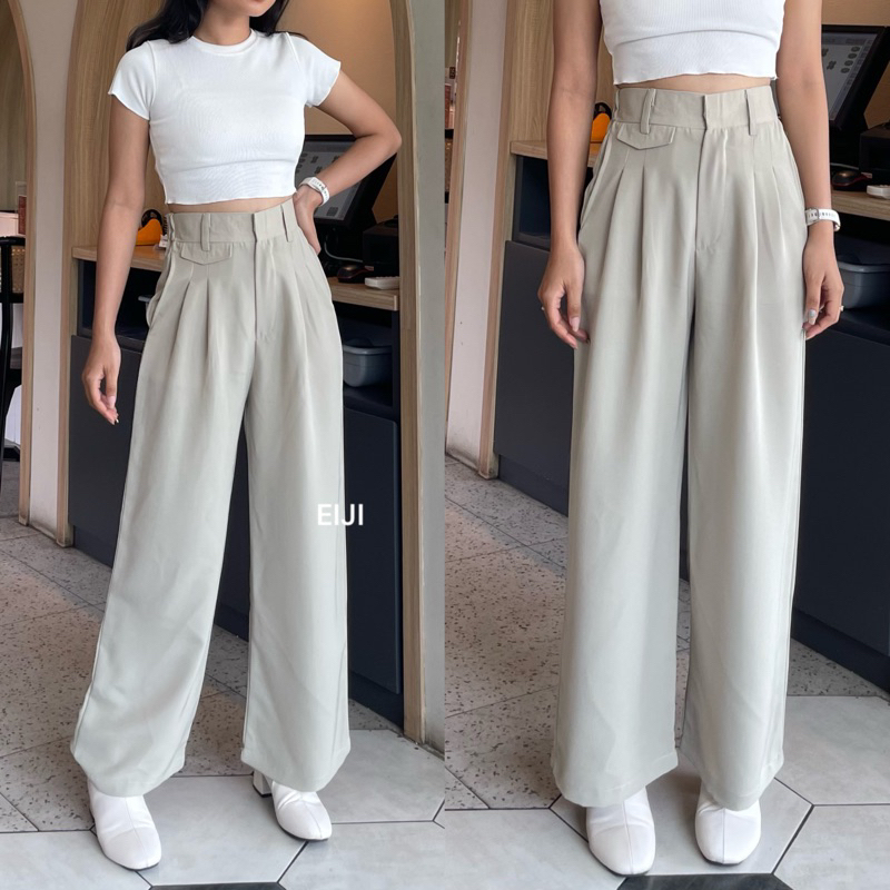 Jual ORO PANTS - Loose Pants Trouser Wanita - Celana Anti Kusut ...
