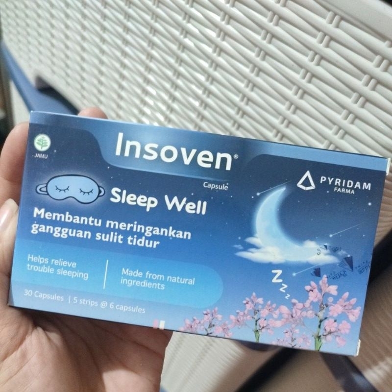 Jual Insoven Sleep Well fulaz strip 6 Box 30 kapsul Insomnia sulit ...