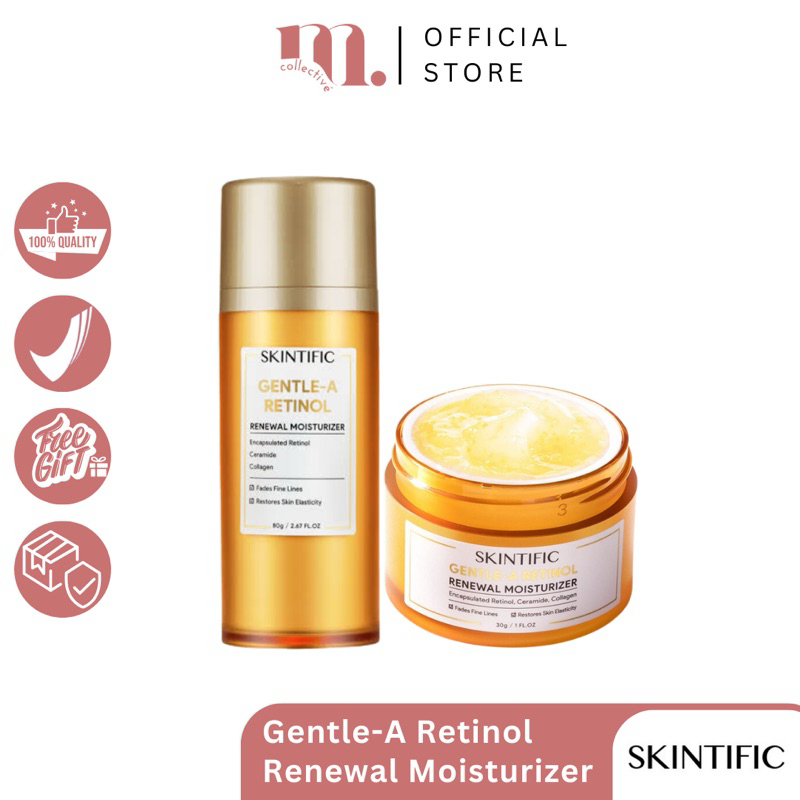 Jual SKINTIFIC Gentle-A Retinol Cream Renewal Moisturizer 30gr/80g ...