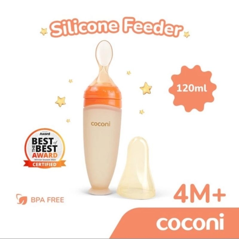 Jual COCONI Silicone Baby Feeder Spoon | Sendok Botol Makan Bayi MPASI | Shopee Indonesia