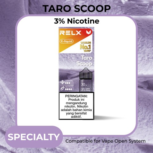 Jual RELX E-LIQUID > TARO SCOOP > 30MG > 30ML // 100% AUTHENTIC BY RELX ...