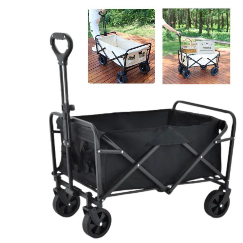 Jual Gerobak Tarik Troli Lipat Portable Fold able Trolley Stainless ...