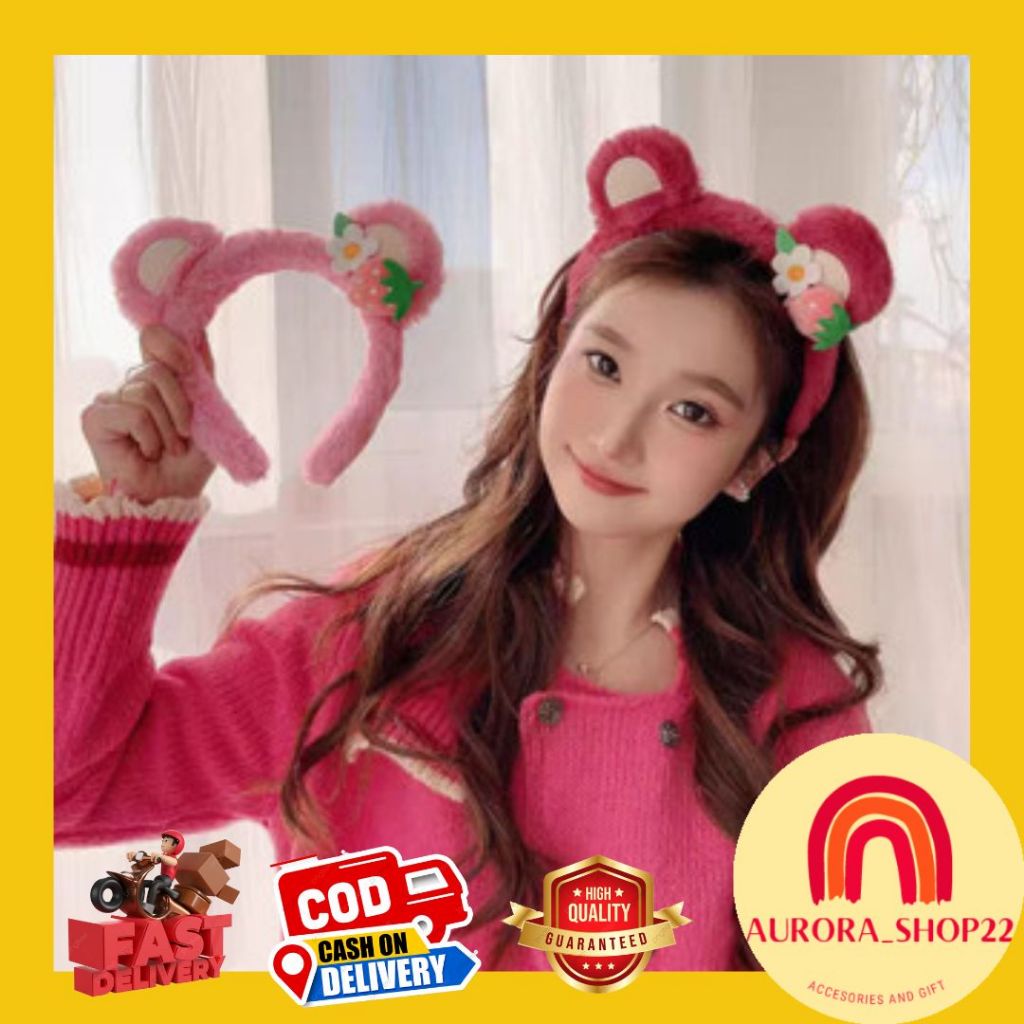 Jual [COD] BANDO BANDANA LUCU BESAR BENTUK TELINGA BERUANG LUCU BANDO ...